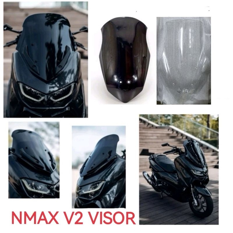 NMAX V2 WINDSHIELD VISOR SMOKE CLEAR TRANSPARENT NMAX 2022/2023 ...