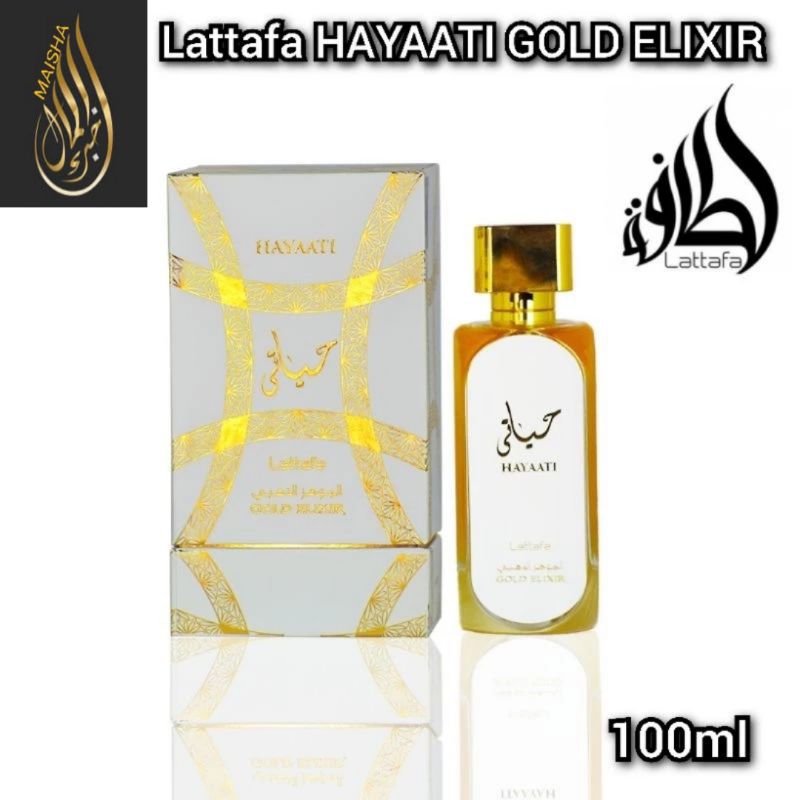 Lattafa HAYAATI GOLD ELIXIR Perfume for men and women 100ML Eau De ...