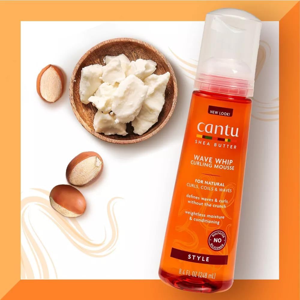 Cantu Shea Butter for Natural Hair Wave Whip Curling Mousse 248ml | Shopee Malaysia