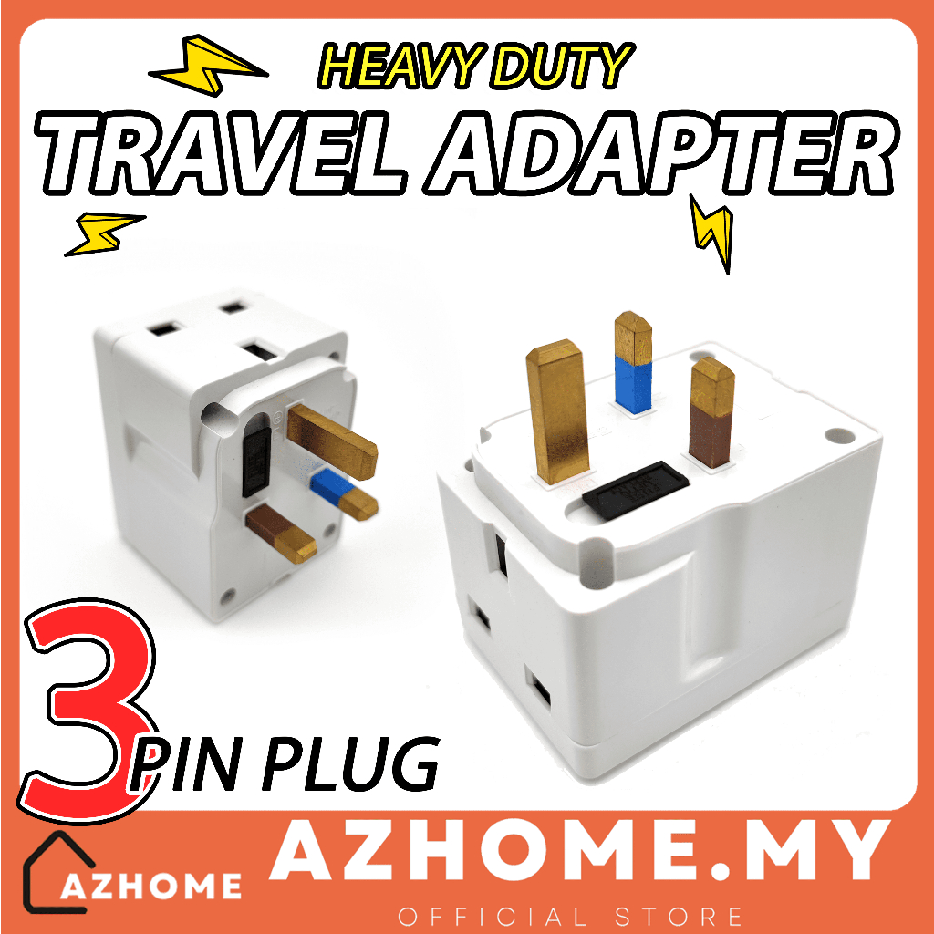 3 Way Adapter Plug Adaptor Plug Travel 3 Way Plug Adapter 3 Pin Socket