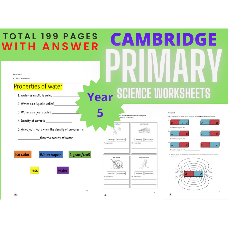Cambridge Primary Science Worksheet Year 5 *PDF | Shopee Malaysia