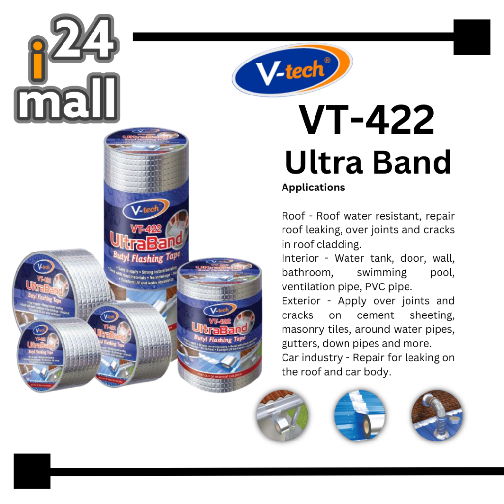 VTech UltraBand Butyl FlashingTape VT-422 Aluminium Foil Waterproof ...