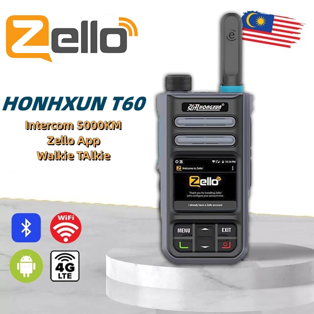 HONGXUN T60 4G LTE Network zello app walkie Radio Zello Walkie Talkie ...