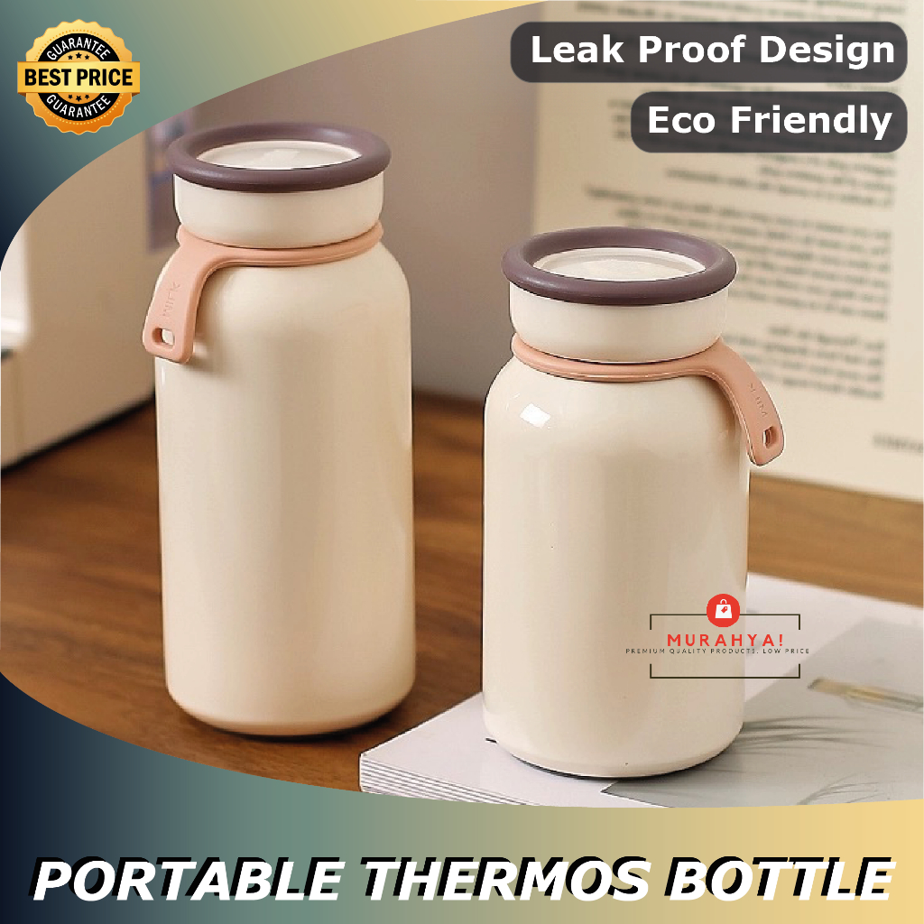 Japanese Milk Bottle Stainless Steel Vacuum Flask Bottle 304 Cute Cup ...