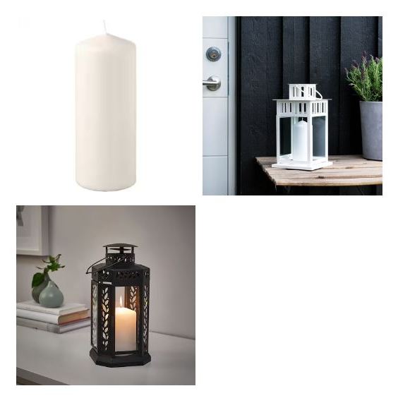 FENOMEN Unscented block candle | Big Candle | Tall candle 14 cm / 19 cm ...