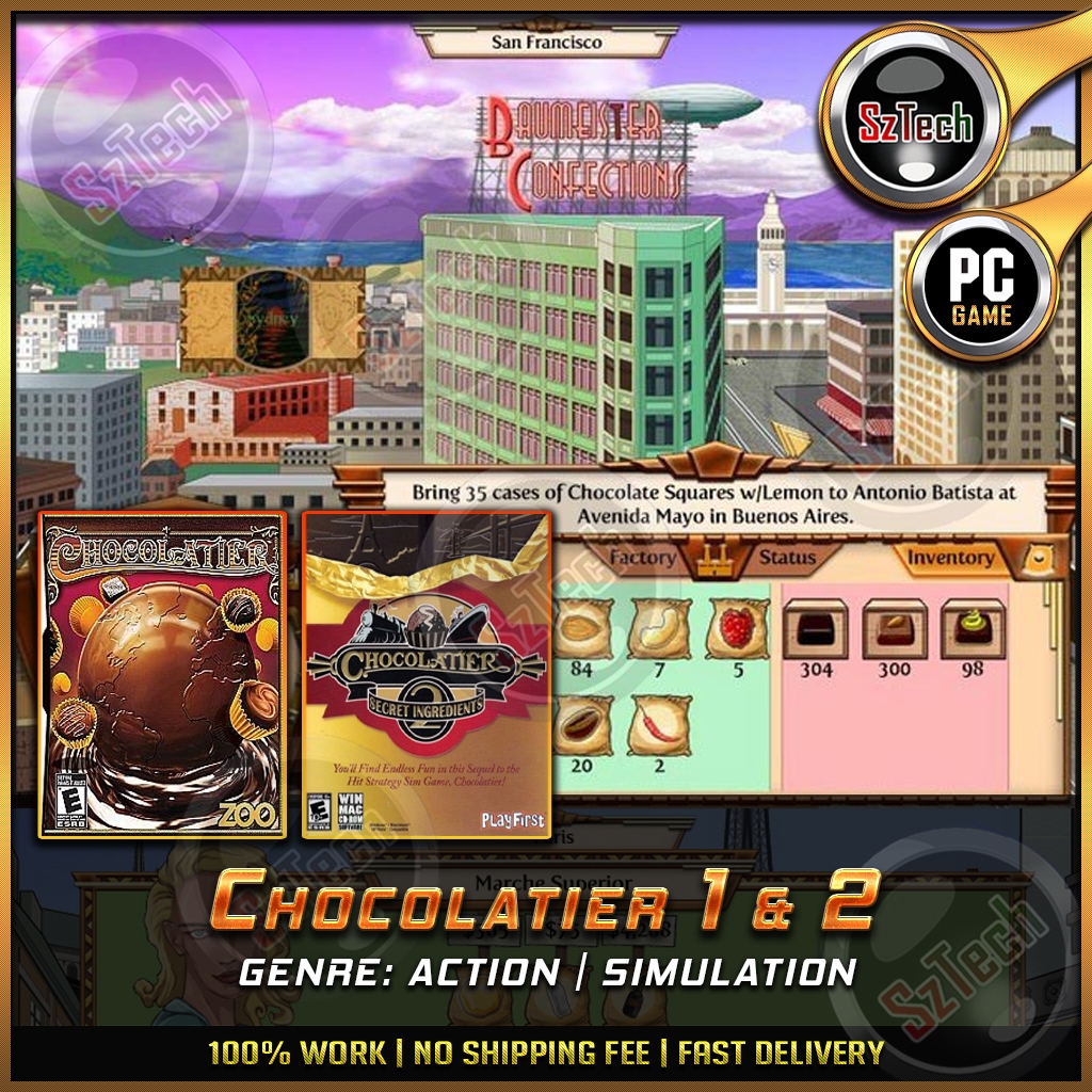 Chocolatier 1-2 [PC GAME] 🔥 [ DIGITAL DOWNLOAD] 🔥Classic Games🔥Action-Simulation🔥Nostalgia Game🔥 ...
