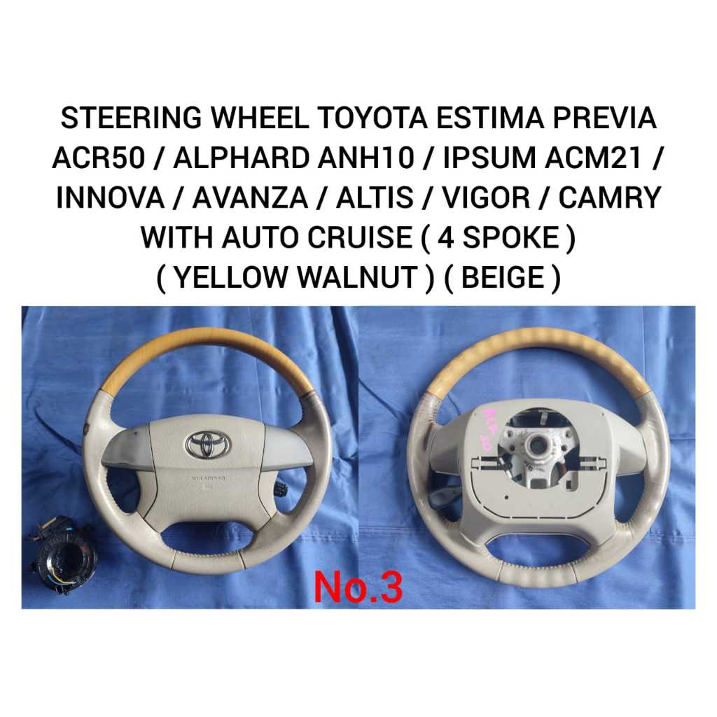 Steering Wheel / Roda Stereng / Toyota Estima Previa ACR50 Alphard ...