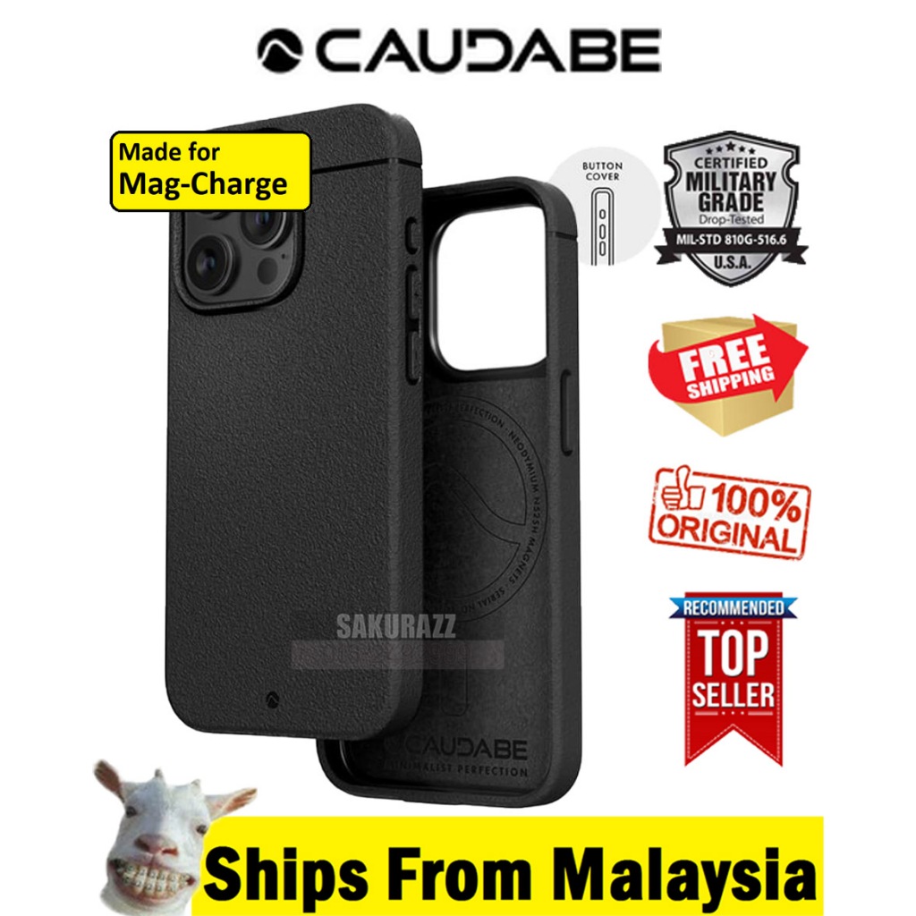 [Ori] Caudabe Sheath [MagCharge] Button Series Case for iPhone 15 Pro ...