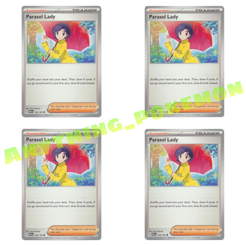 Pokemon Trainer Card - Parasol Lady (169/182) - NORMAL/REVERSE HOLO ...