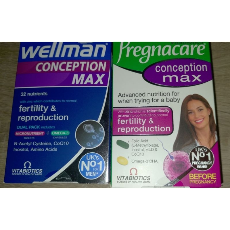 SIS ILHAM 💐 PREGNACARE and WELLMAN Conception Max 💐 VITABIOTICS UK ...