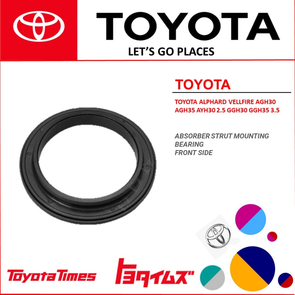 FRONT ABSORBER STRUT MOUNTING BEARING FOR TOYOTA ALPHARD VELLFIRE AGH30 ...