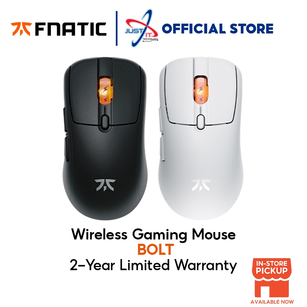 Fnatic Gear Bolt Wireless Gaming Mouse - Black/White | Shopee Malaysia