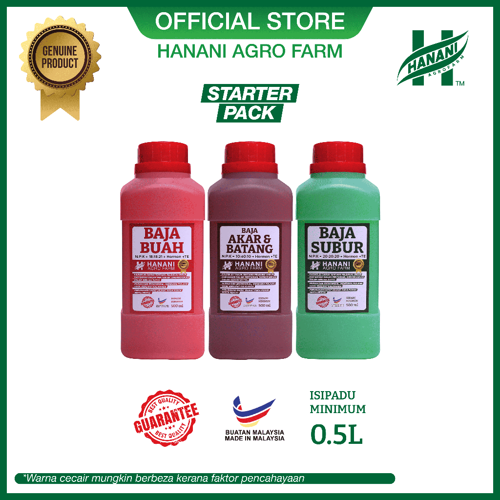 500ML BAJA SUBUR, BAJA AKAR, BAJA BUAH HANANI | Shopee Malaysia