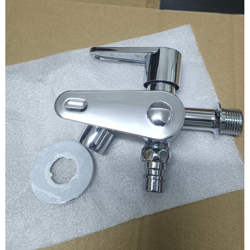 Water Tap Bib Tap Two Way Tap Bathroom Faucet Kepala Paip Double ...