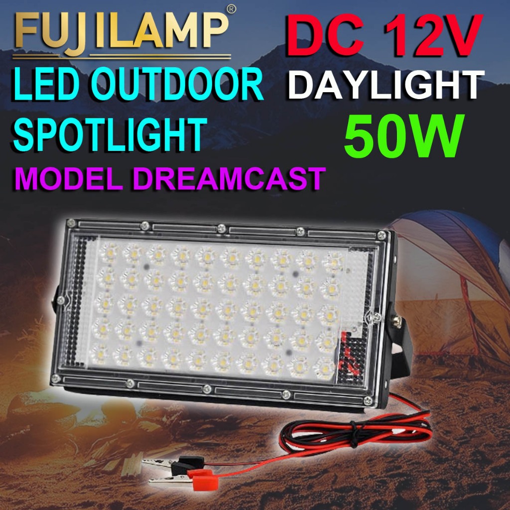 12V DC powered LED Flood light / Spotlight 50W | Shopee Malaysia