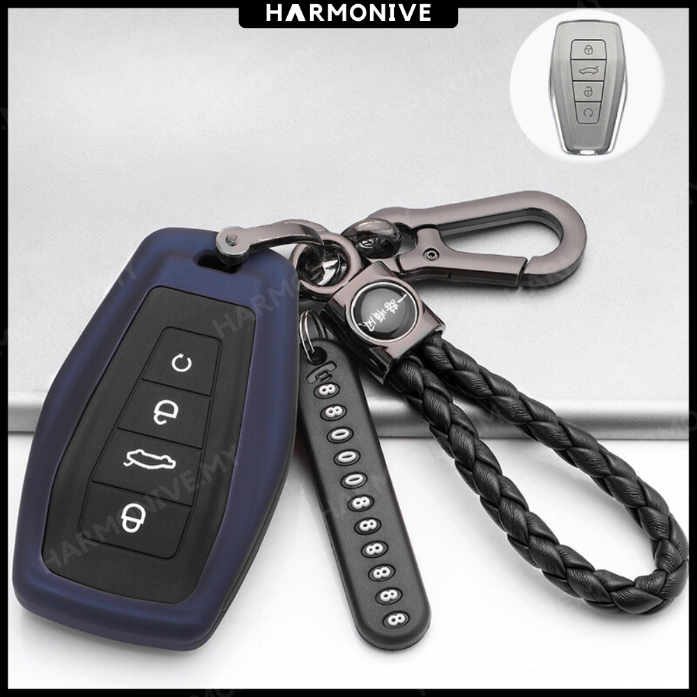 PROTON S70 X90 X50 Key Fob Cover Kunci Remote Car Accessories Leather ...