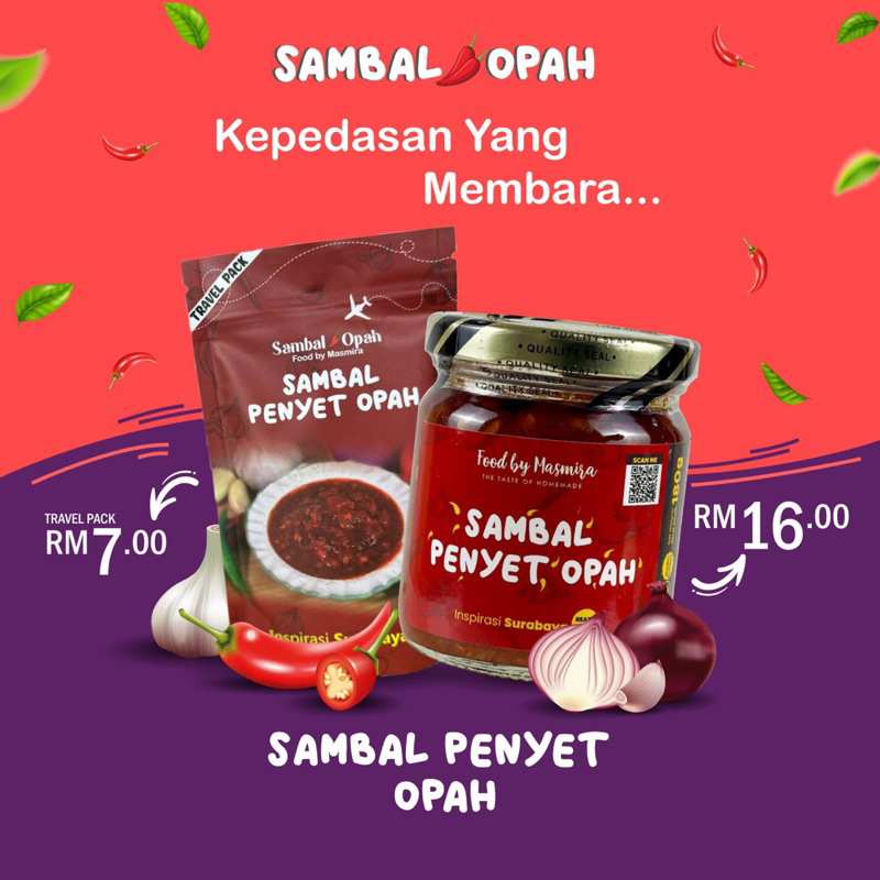 Sambal Penyet Opah Food by Masmira Ready to Eat Homemade Kedah | Shopee ...