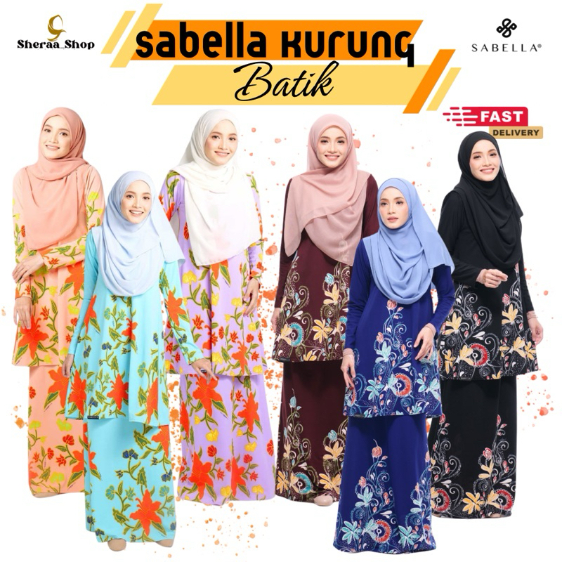 Sabella BATIK Kurung (Ready Stock) | Shopee Malaysia