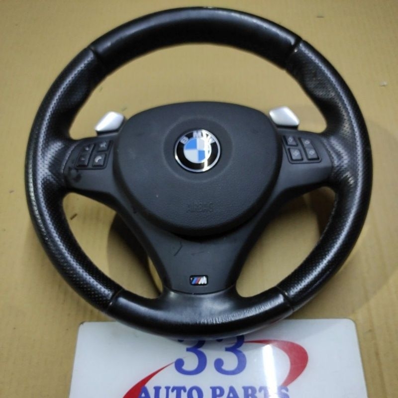 BMW E90 M power steering wheel with padded switch original used japan ...