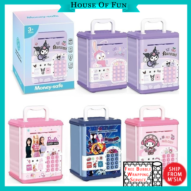 Tabung Kids Money Saving Box Piggy Bank Password Digital Money ...