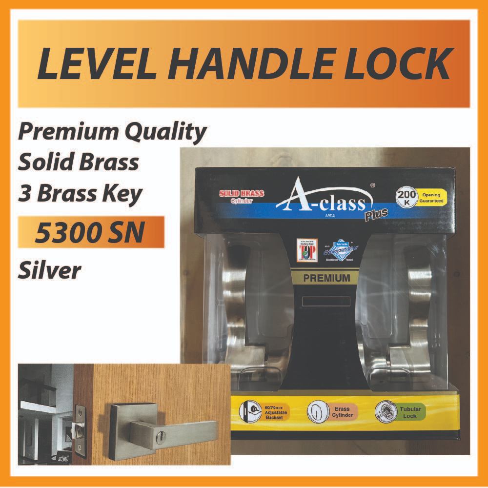 HEAVY DUTY TUBULAR LEVEL HANDLE ENTRANCE LOCK SET with Adjustable Latch ...