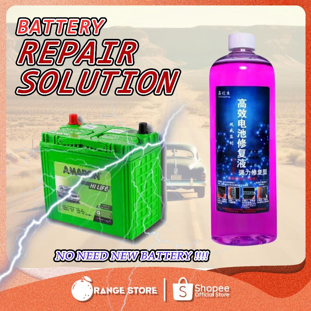 Restore battery performance air bateri kereta battery acid water car ...