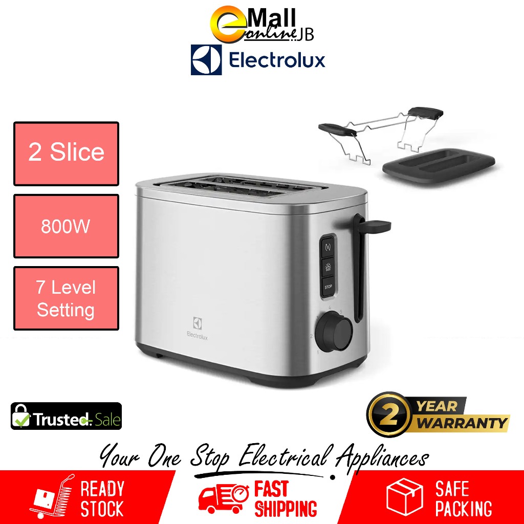 Electrolux UltimateTaste 500 2 Slice Toaster with 7 Heat Levels | E5TS ...
