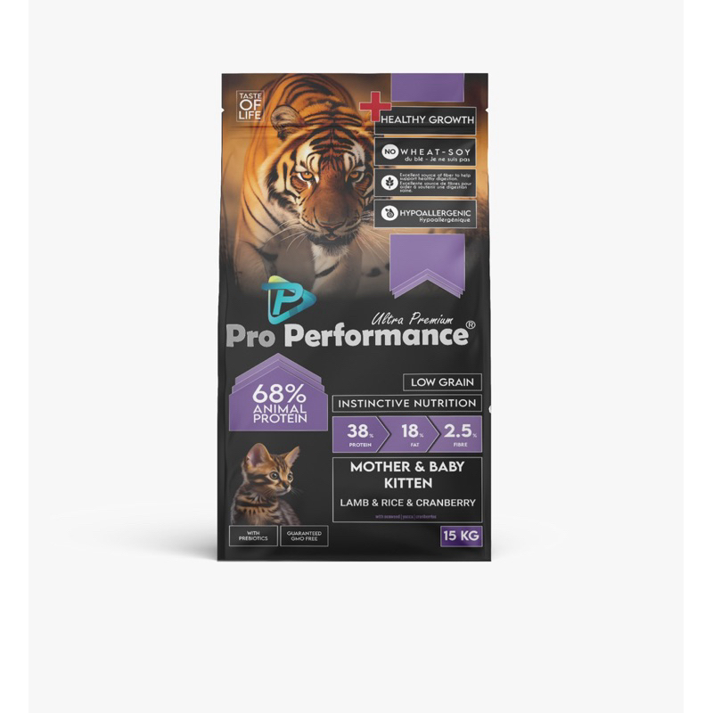 Pro Performance Ultra Premium Mother & Baby Kitten Food - Lamb & Rice ...