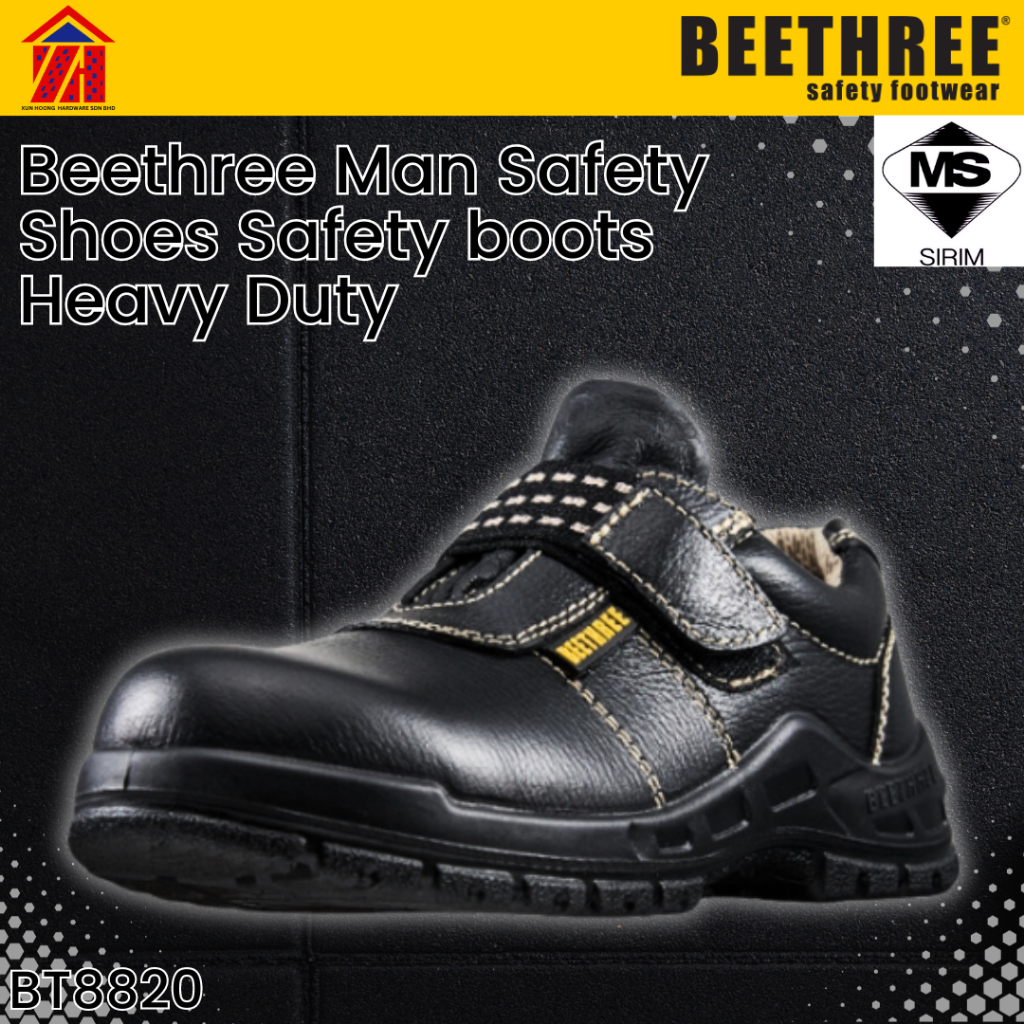 Beethree Man Safety Shoes Safety boots Kasut Keselamatan Heavy Duty ...