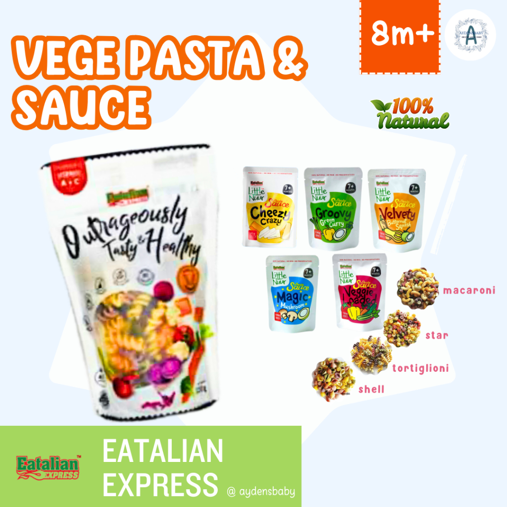 EATALIAN EXPRESS & LITTLE NUUR VEGE PASTA AND PASTA SAUCE PASTA SAYUR ...