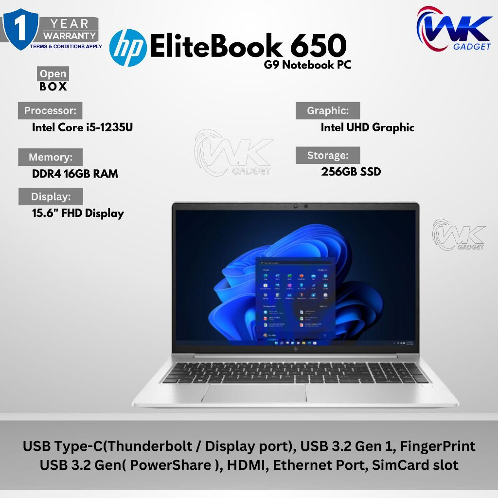 NEW Unit!!! HP Elitebook 650 G9, Probook 440 G9 | Intel Core i5-12Gen ...