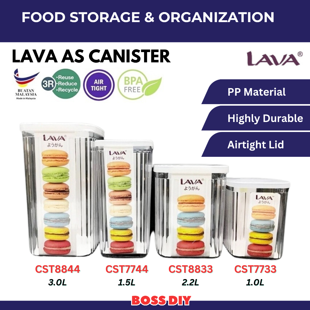 LAVA AS Canister Airtight Multipurpose Container/ Storage Jar/ Food ...