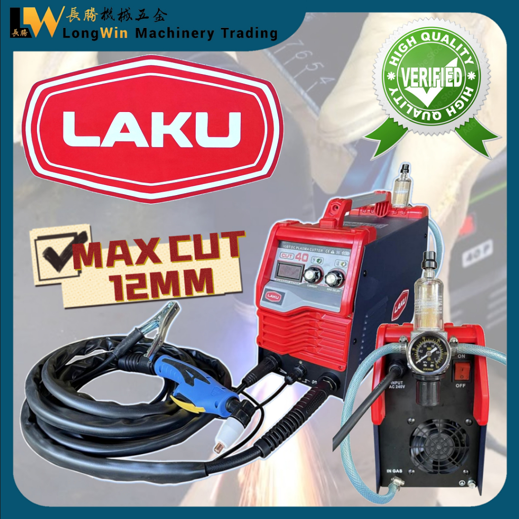 LAKU CUT-40 Max Cutting 12mm Plasma Cutter Machine Pemotong Besi ...