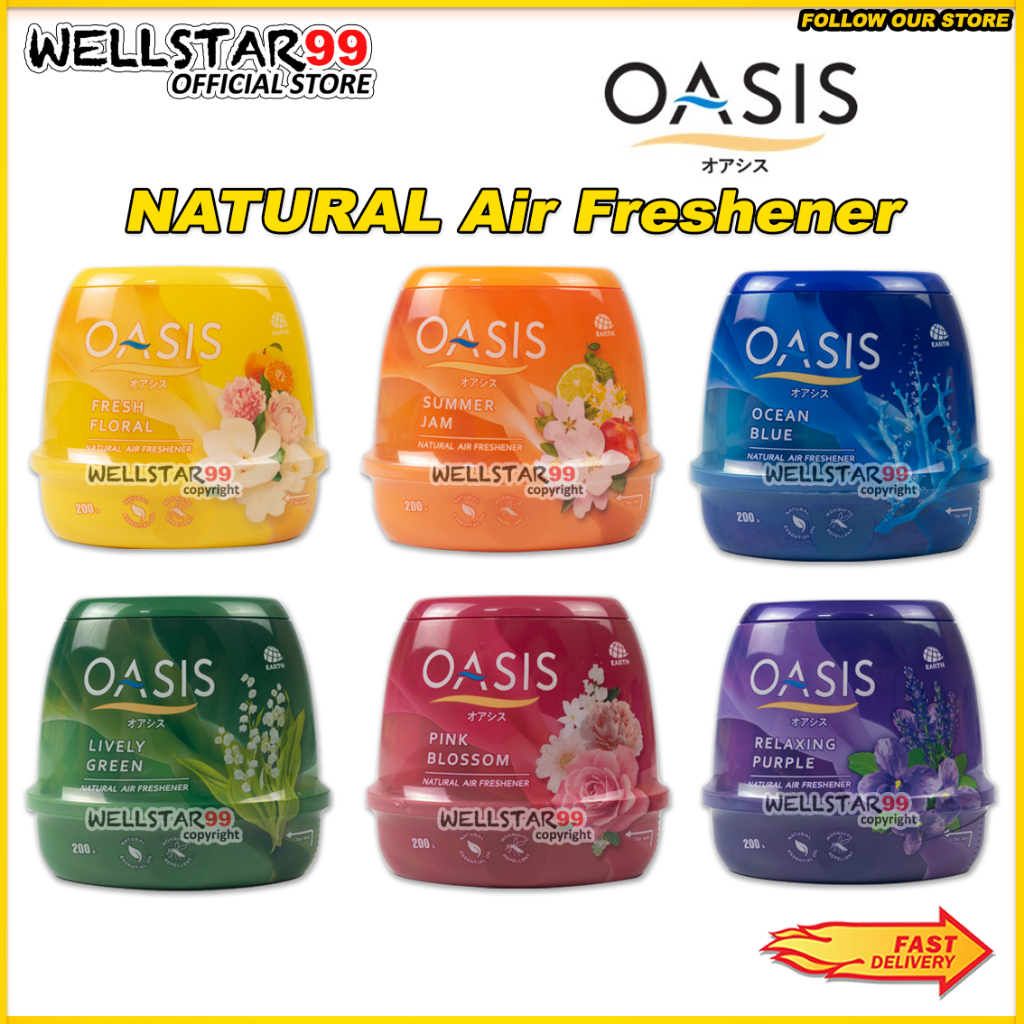Japan Oasis Air Fresh Gel Mosquito Repellent & Odor Remover, Last Up To ...