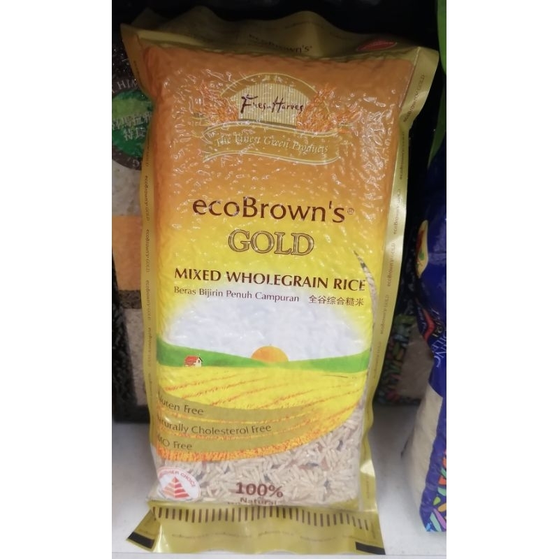 ecoBrown's Gold Mixed Wholegrain Brown Rice Gluten Free, Cholesterol ...