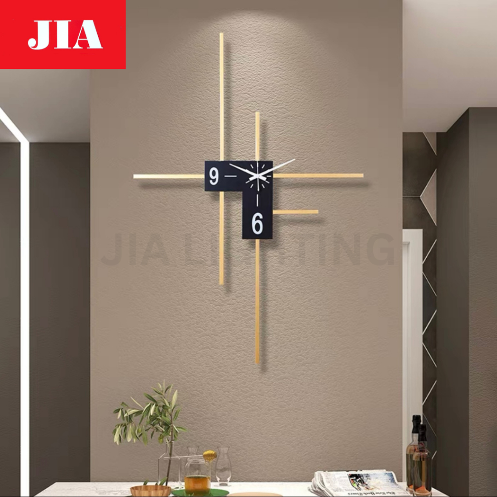 Luxury Gold Wall Clock Light Big Size, Modern Fashion, Living Room ...