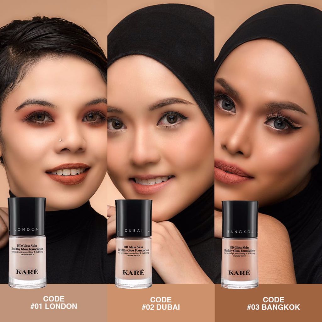 KARE HD Glass Skin Healthy Glow Foundation |Kulit sensitif & bermasalah ...