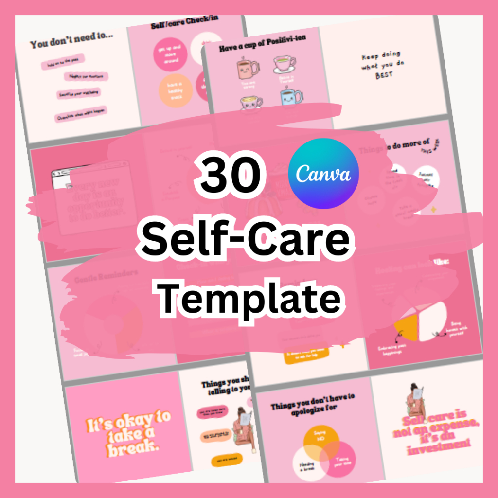 30 Self-Care Templates [Canva Template] | Shopee Malaysia
