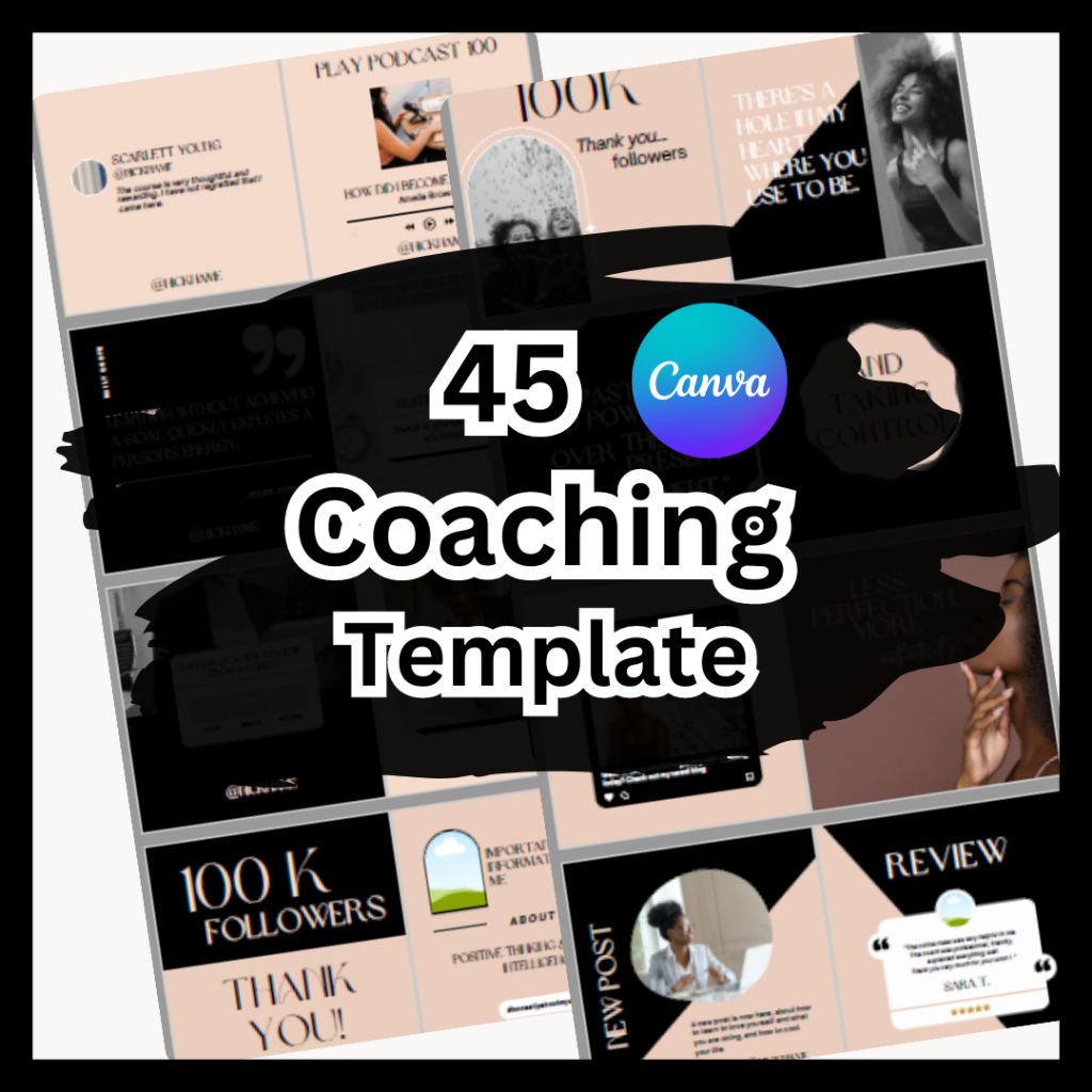 45 Coaching Templates [Canva Template] | Shopee Malaysia