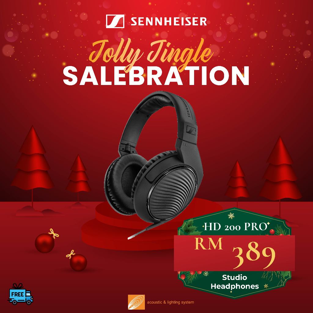 Sennheiser Studio Headphones HD 200 Pro | Shopee Malaysia