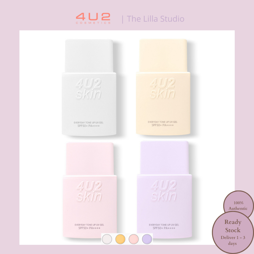4U2 Everyday Tone Up UV Gel SPF50+ PA++++ tone-up sunscreen Vegan ...