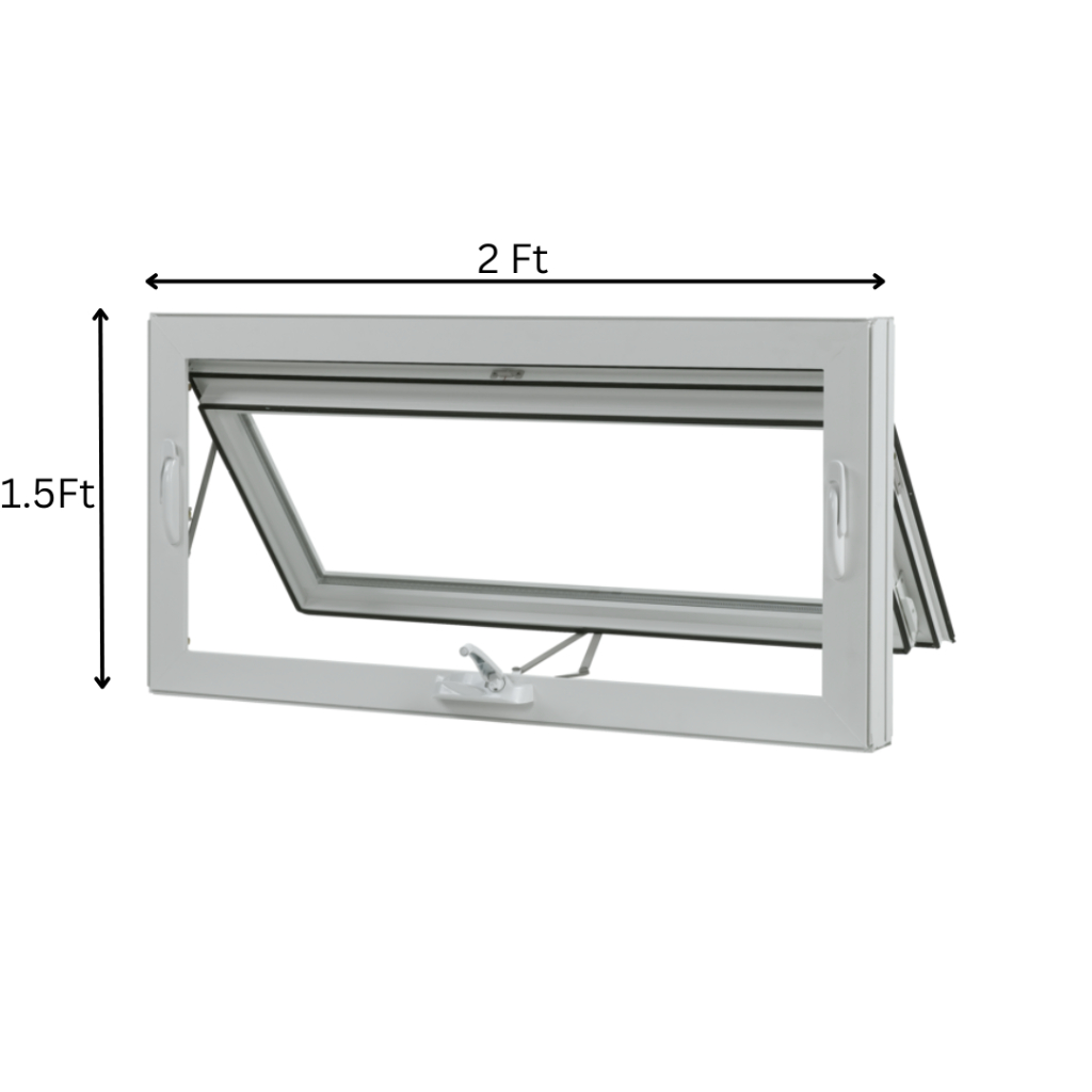 Aluminium Casement Window With Glass Toilet Window Top Hung Window ...