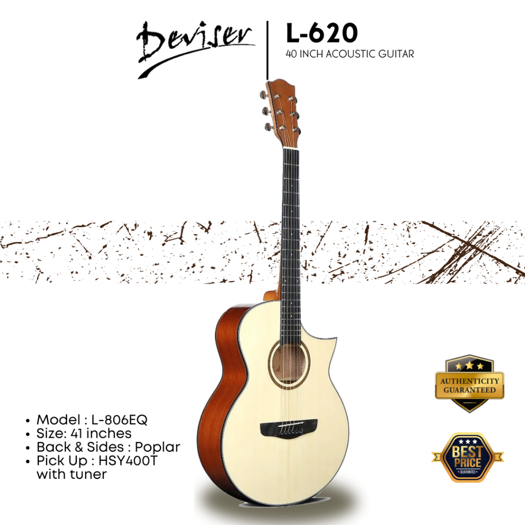 Deviser 40" Acoustic Guitar L-620 | Shopee Malaysia
