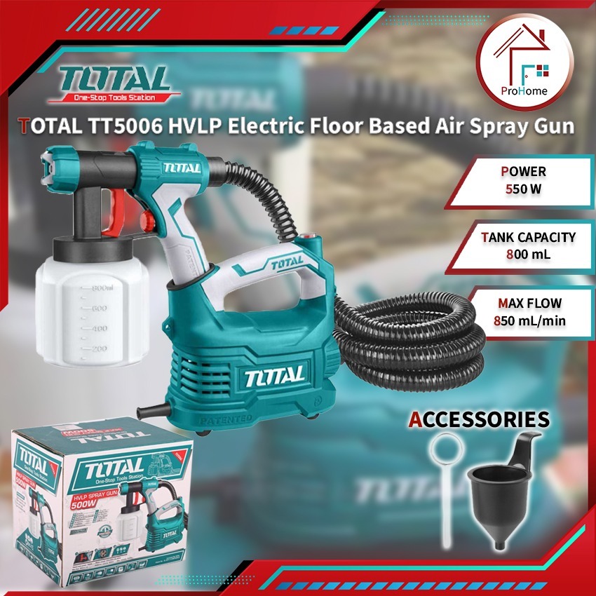 Total TT5006 HVLP Electric Floor Based Professional Air Spray Gun 550W ...