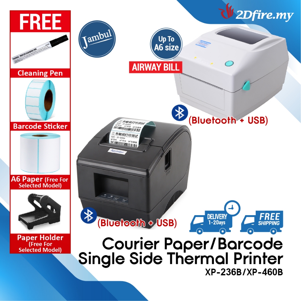 Courier Paper Thermal Printer XP-2368/XP-4608 USB Thermal Printing ...
