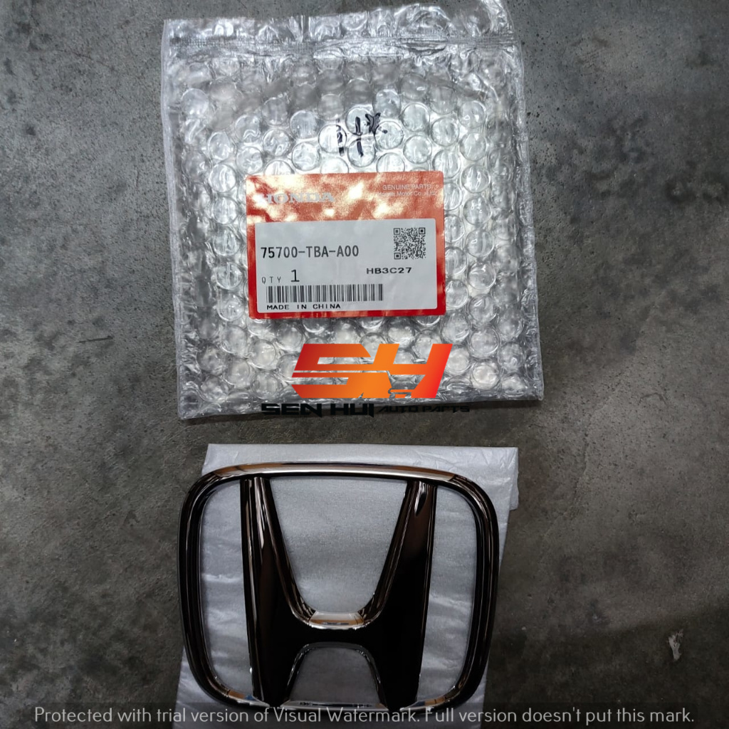 Honda Civic NAME PLATE 'H' radiator grille 75700-TBA-A00 Genuine Part ...