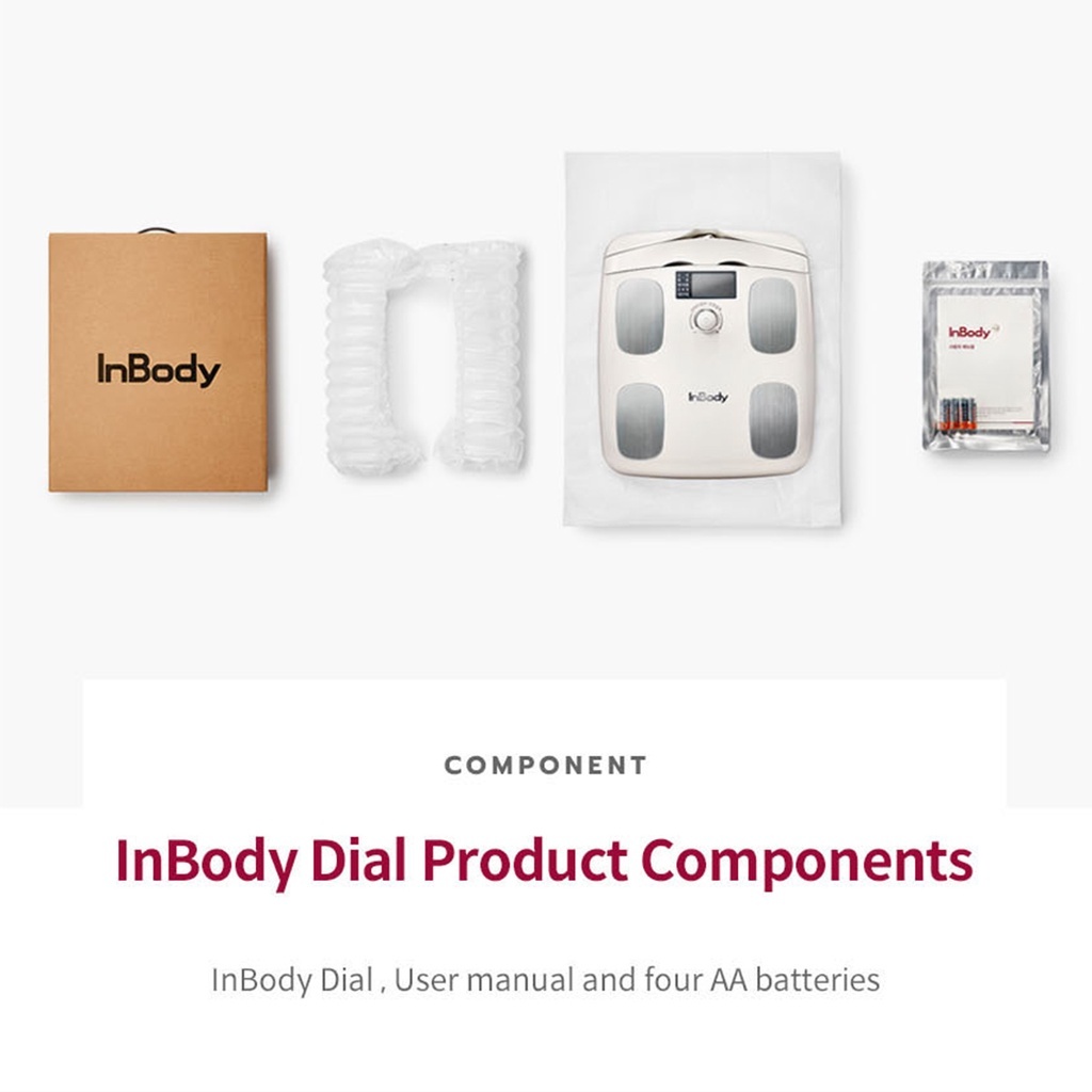 InBody Dial Oatmeal White Body Composition Analyzer / Body Fat Scale ...