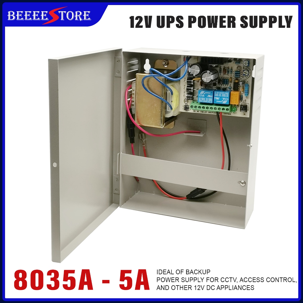 DC 12V 8035A 12V 5A UPS Power Supply 👍 for Door Access 👍for CCTV 👍 ...