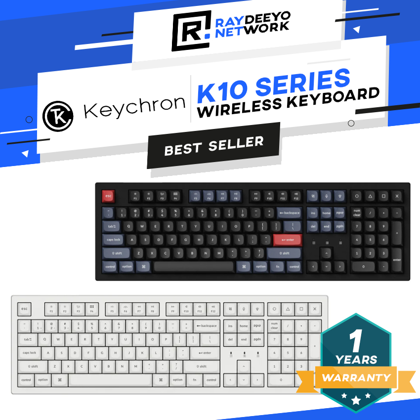 Keychron K10 / K10 PRO Wireless RGB Mechanical Keyboard [Full Layout ...