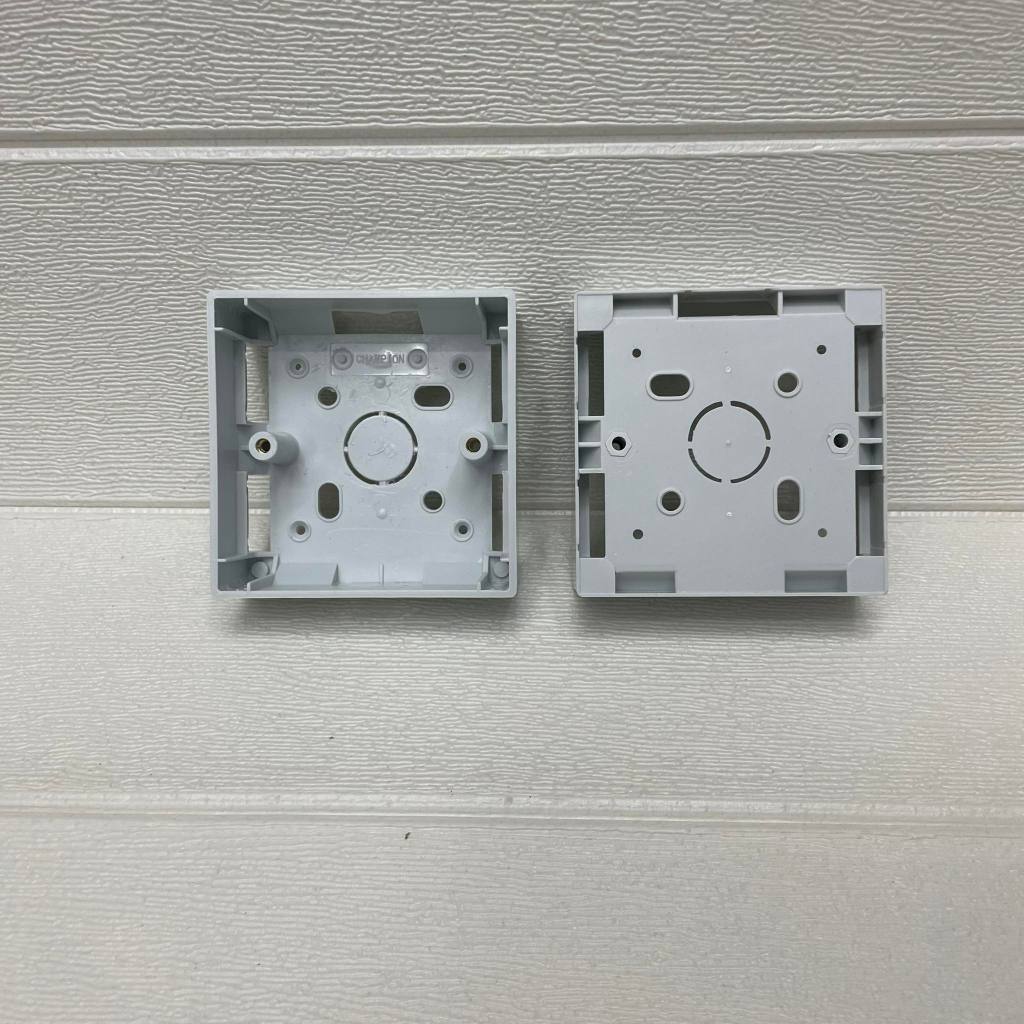 PVC 3X3 SURFACE NUT SWITCH BOX (GOLD BLACK GRAY WHITE)PLUG COVER ...